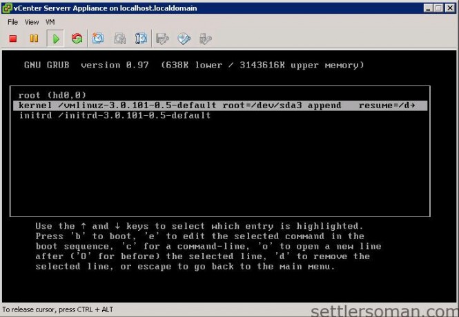 How to reset root password on vCenter Appliance 5.5? | Settlersoman - A ...