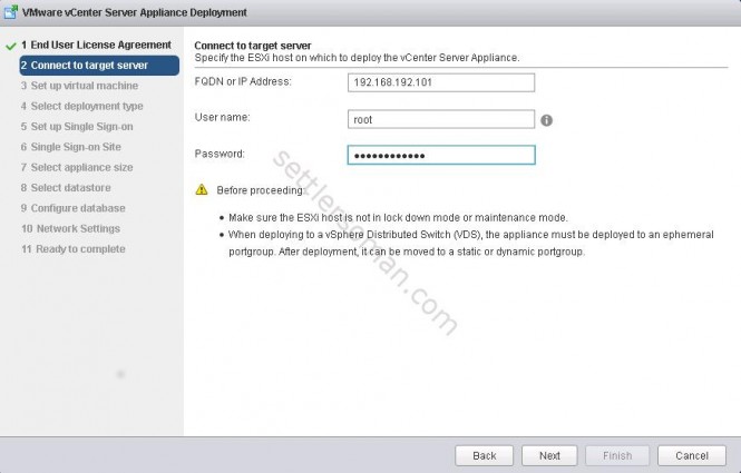 How To Deploy The Vcenter Server 6 Appliance With An Embedded Platform