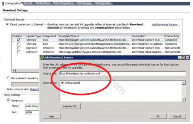 VMware vSphere on HP ProLiant Server: Driver and online/offline ...