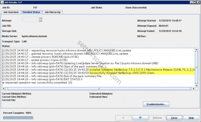 How to configure NetBackup LiveUpdate using CIFS or IIS? | Settlersoman - A settler in the SDDC ...
