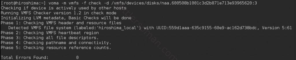 How to check and fix VMFS metadata using vSphere On-disk Metadata ...